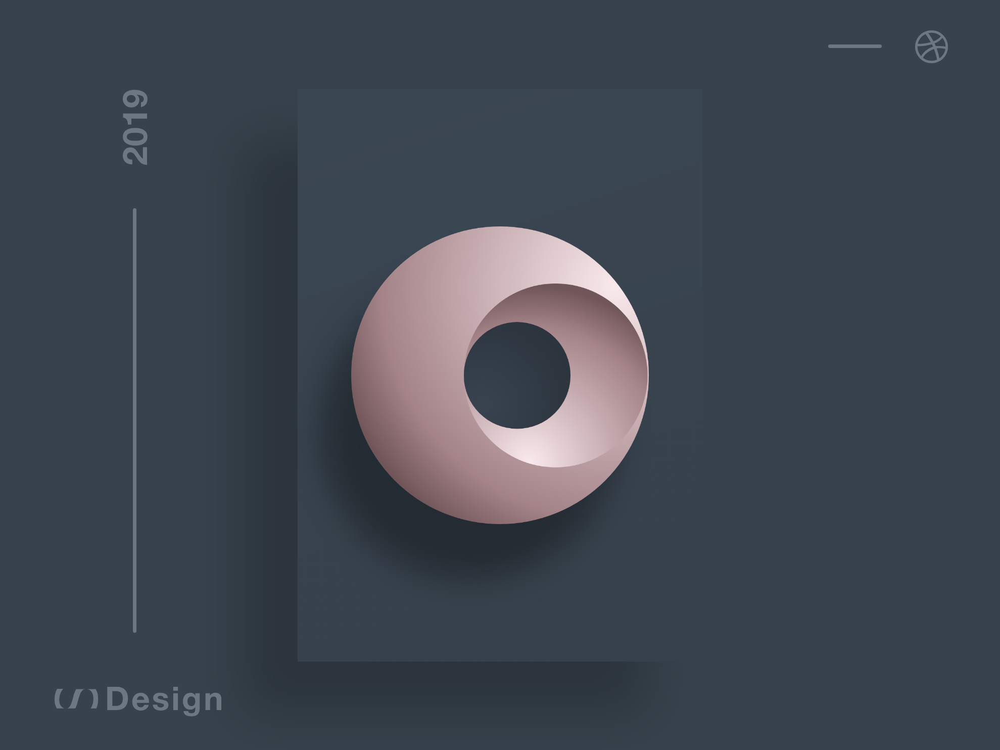 Poster — O by Daniel Nefedov on Dribbble
