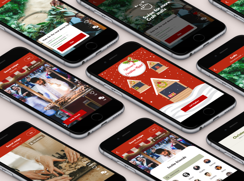 Christmas Market Live * App UX/UI Design by Jelena Savanović on Dribbble