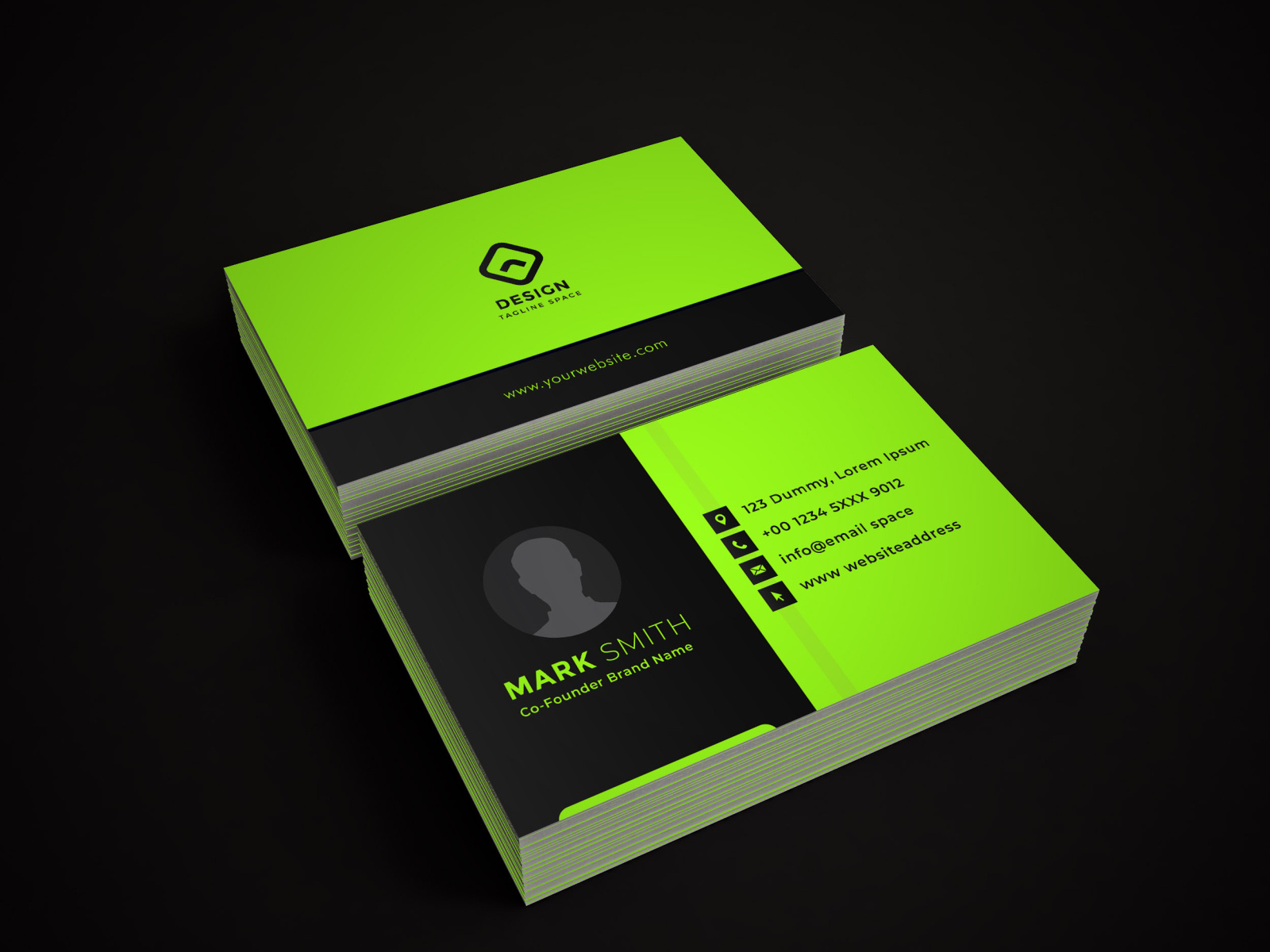 Colorful Business Card Design by EB Jahidul on Dribbble