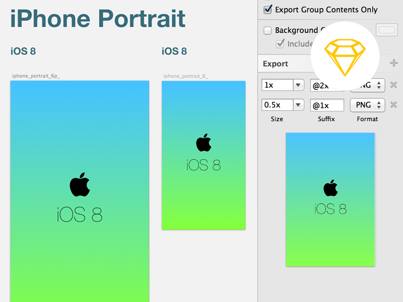 iOS 8 launch screen template for Sketch3 by Mat on Dribbble