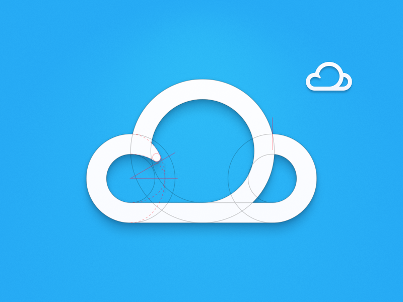 Cloud Logo Design by Sandor on Dribbble