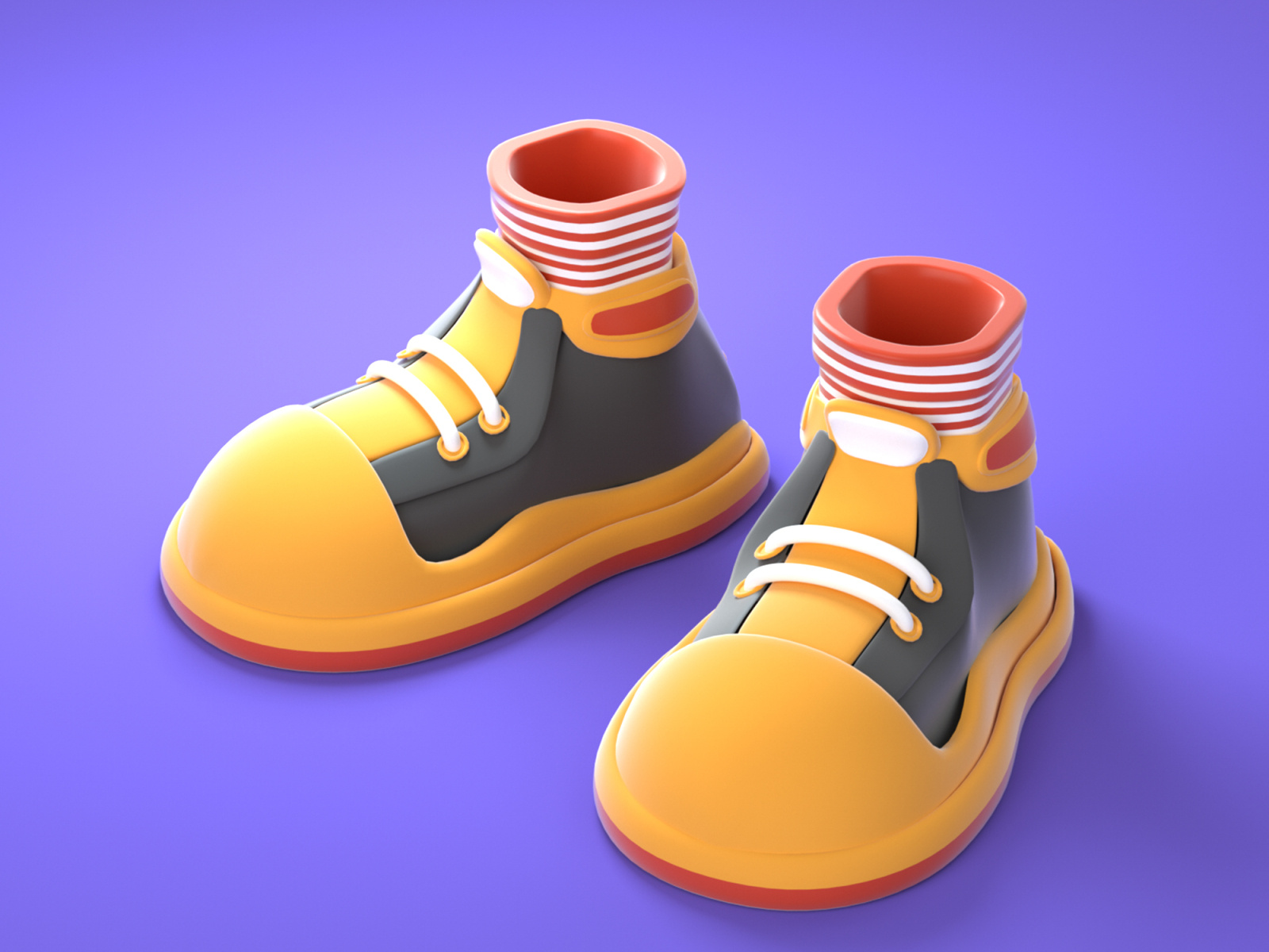 cartoon shoes by Joel on Dribbble
