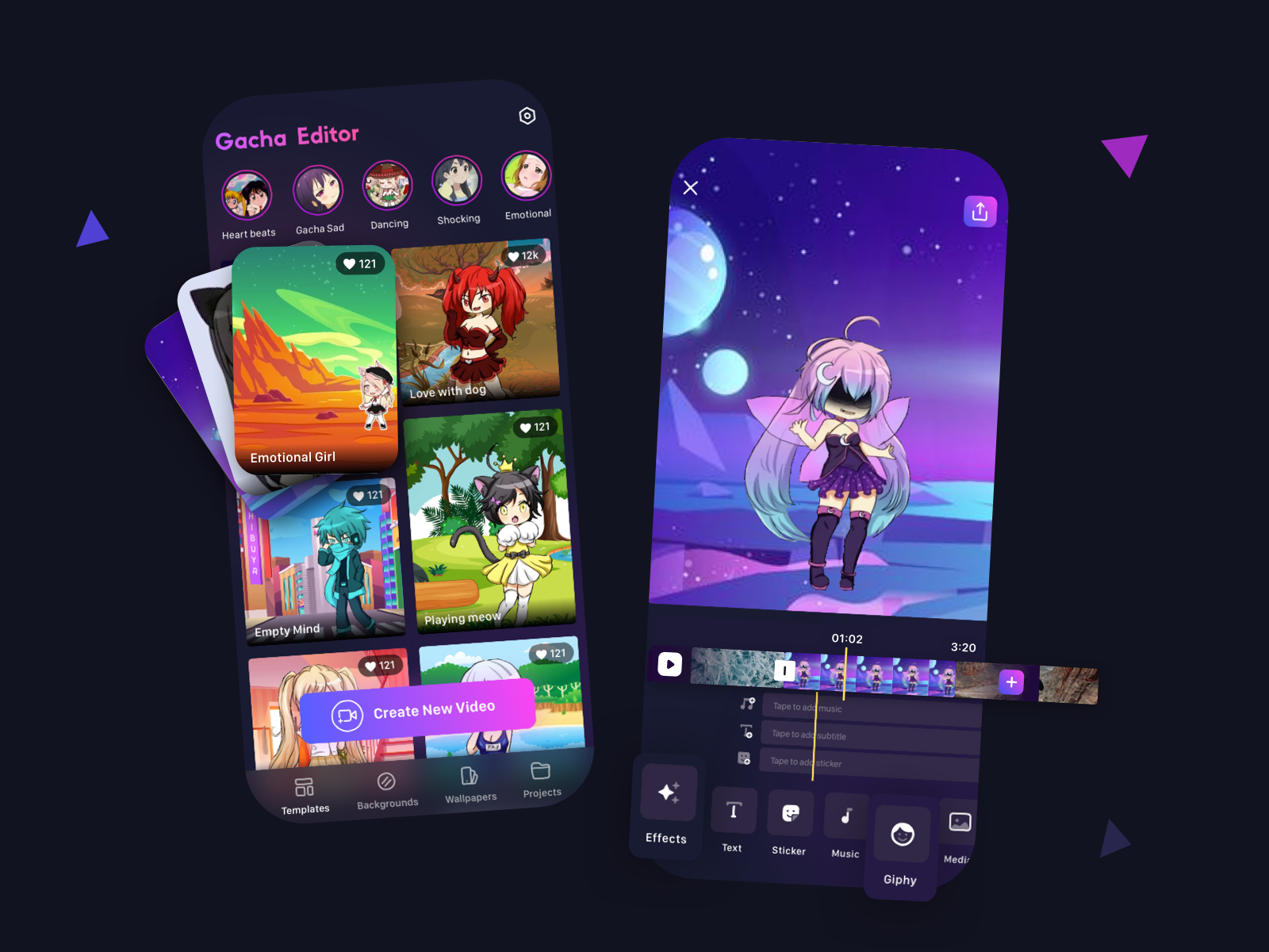 Gacha Editor UI by iApp Technologies LLP on Dribbble