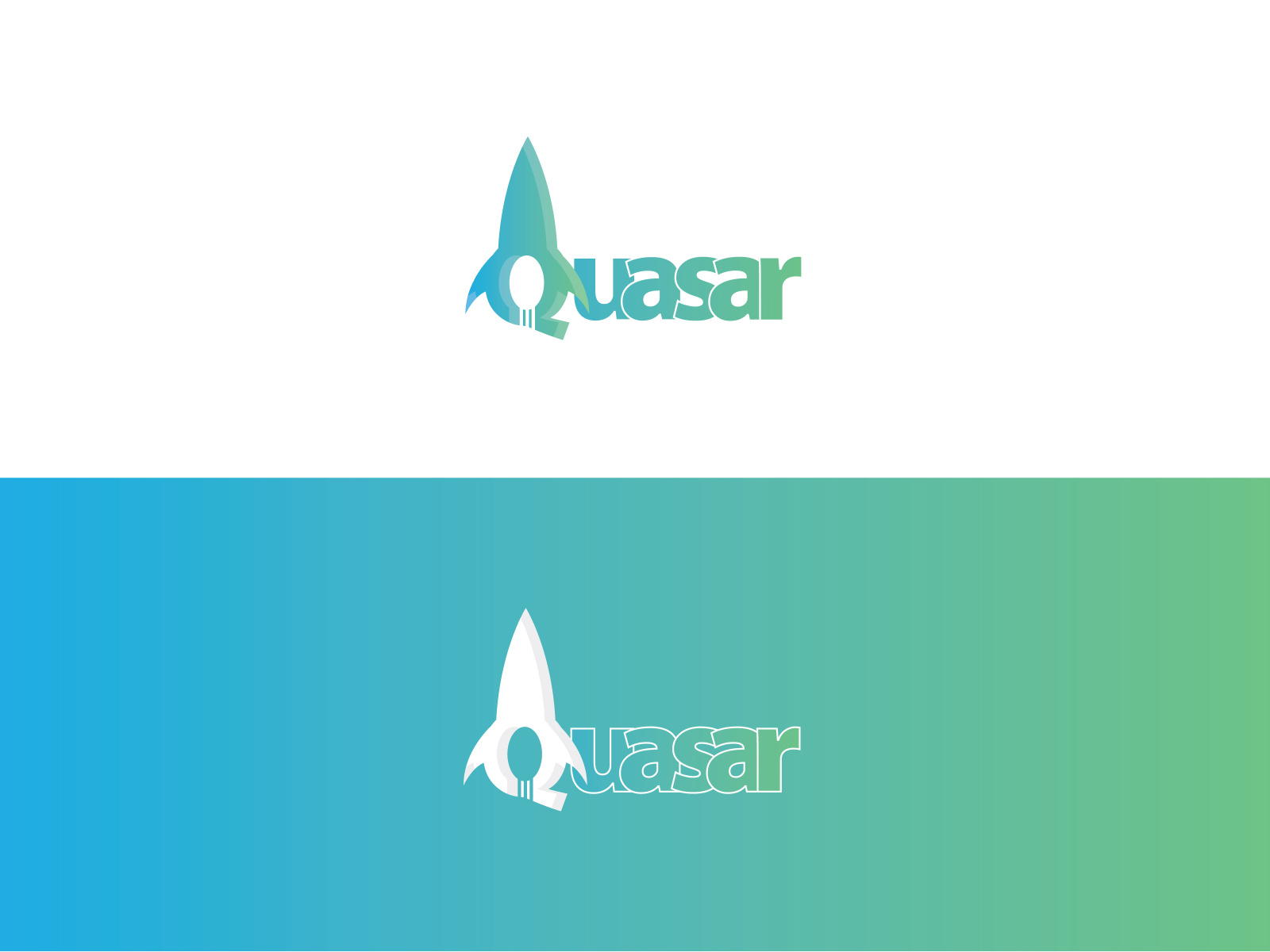 Quasar logo design by Pankaj on Dribbble