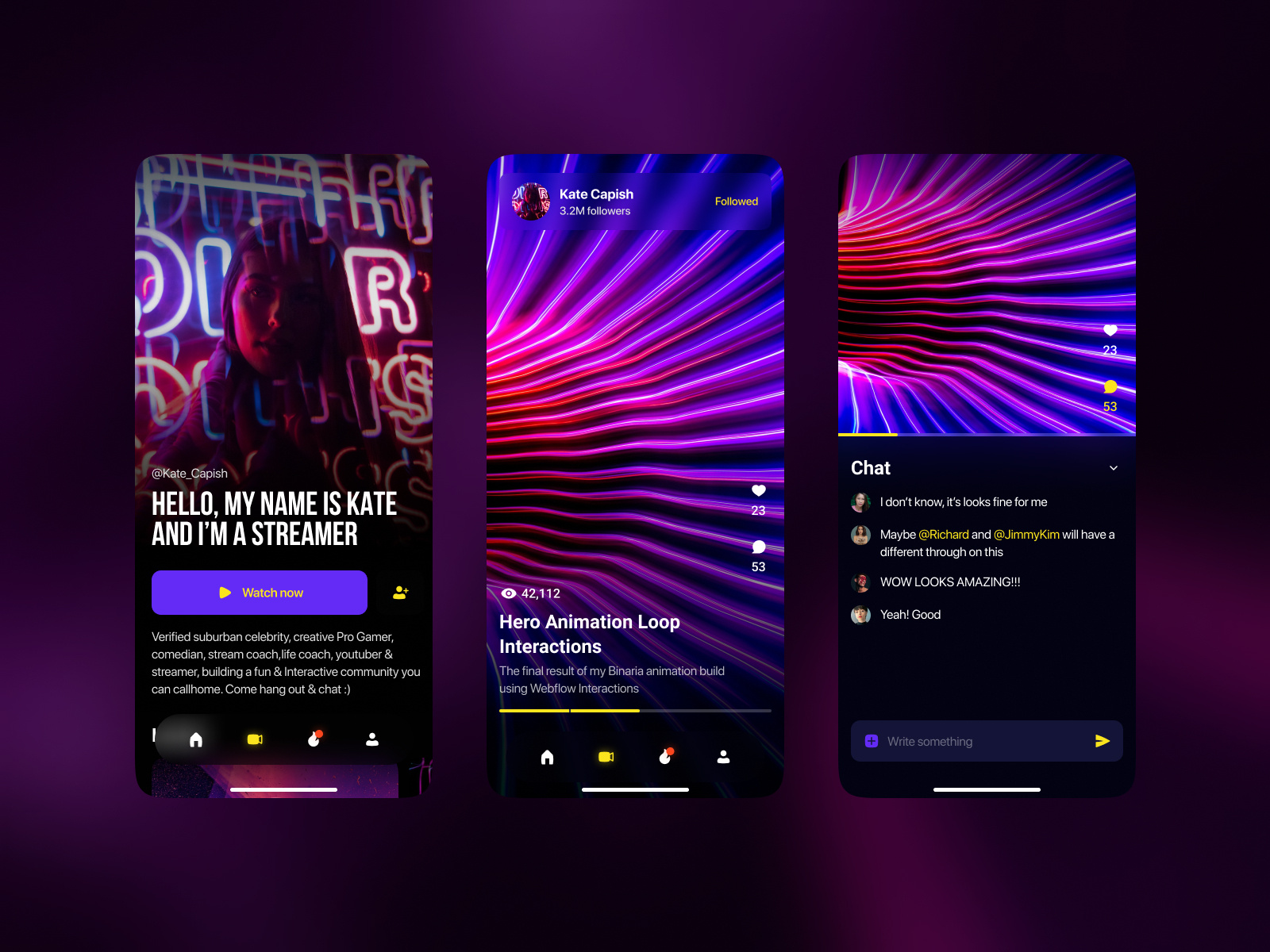 Streaming service concept by Bogdan Sadovin on Dribbble