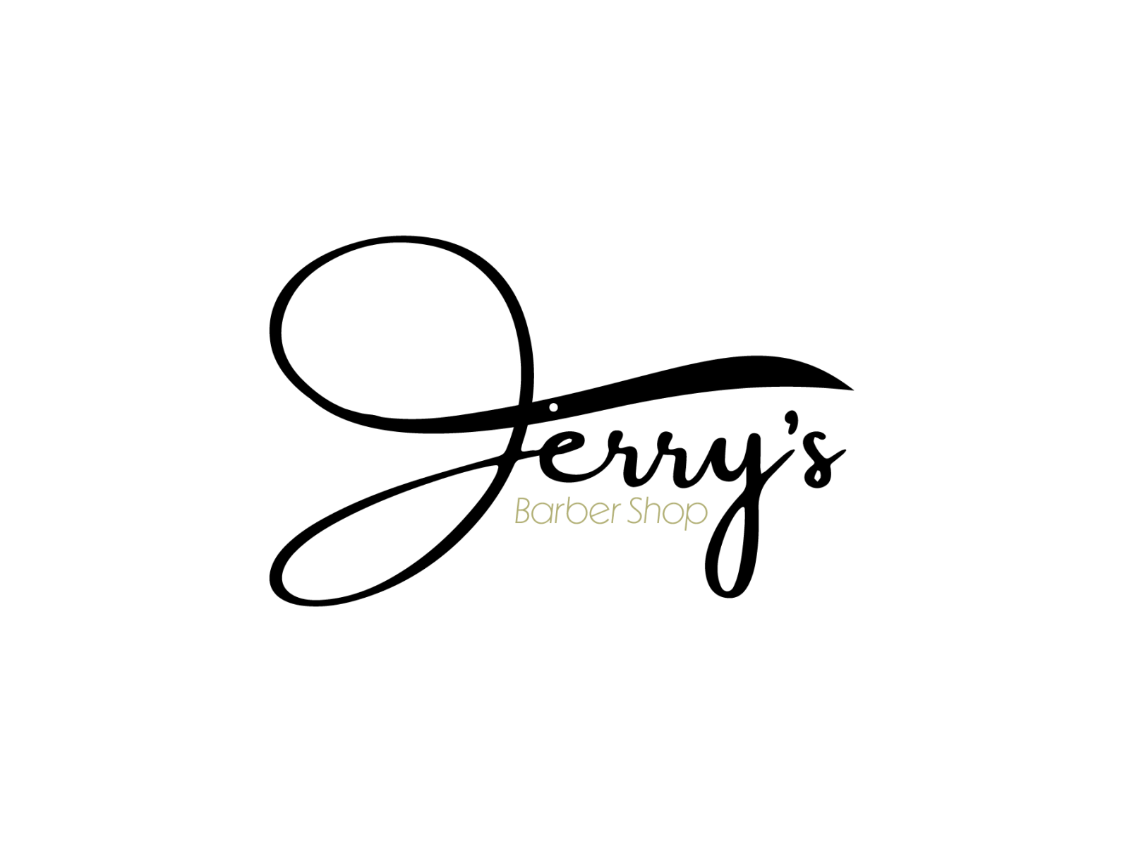 Jerry's Barber shop logo by Moosartist on Dribbble