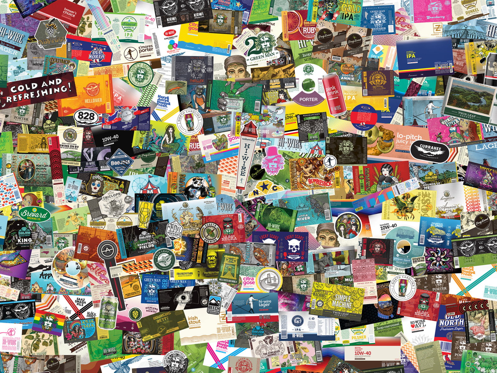 Asheville Beer Collage by Big Bridge on Dribbble