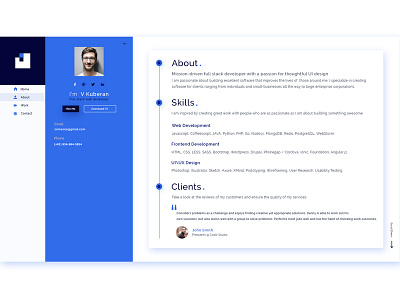 Developer Profile by Naveen dez on Dribbble