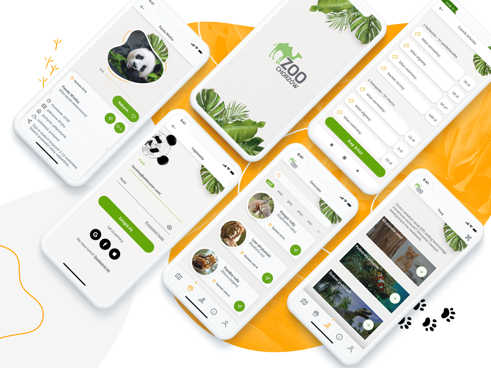 ZOO app concept (UI/UX) by Karolina Wiatrzyk on Dribbble