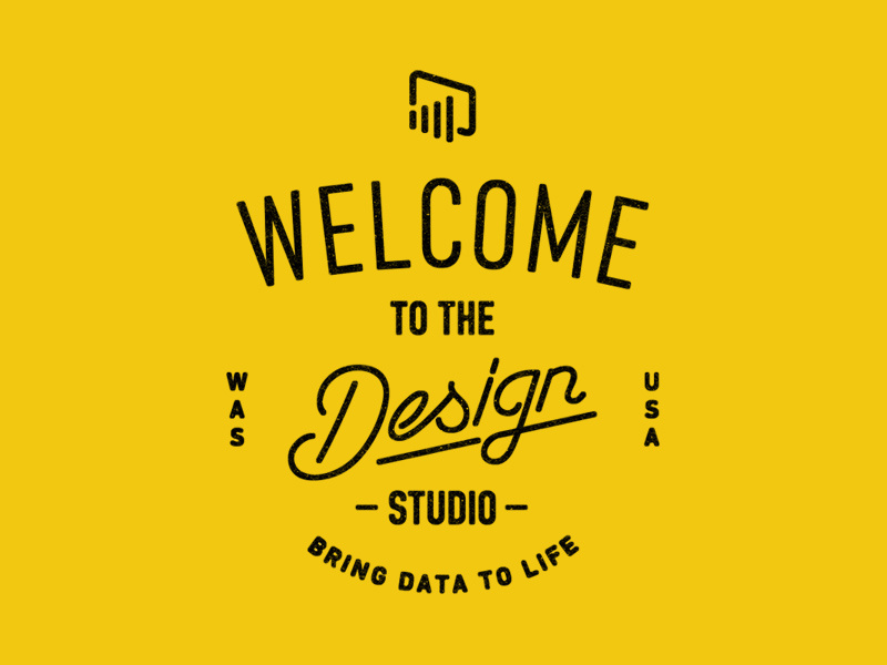 Power BI badge by Bethany Heck for Microsoft Power BI on Dribbble