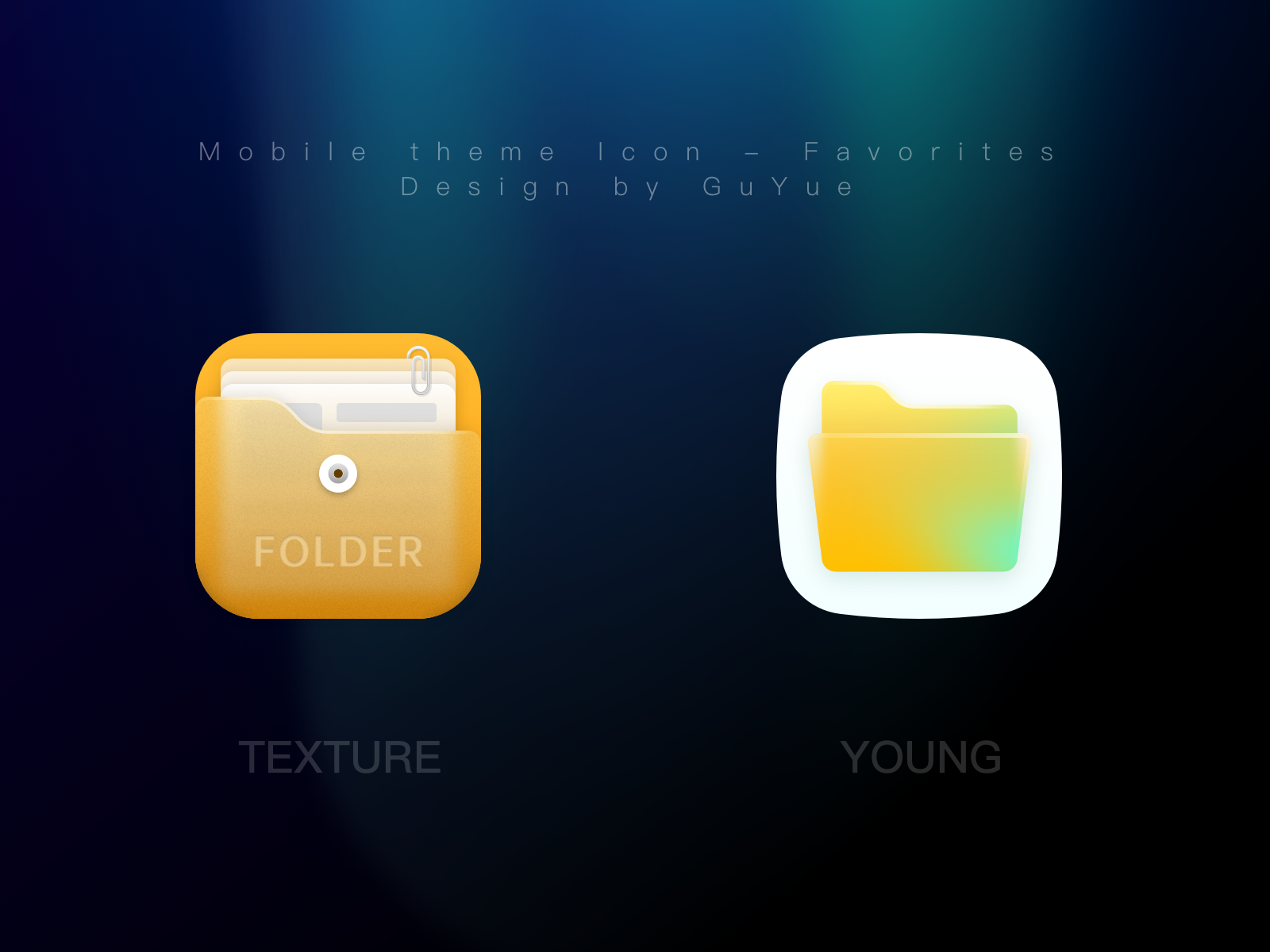 Folder Icon by guyue-design on Dribbble