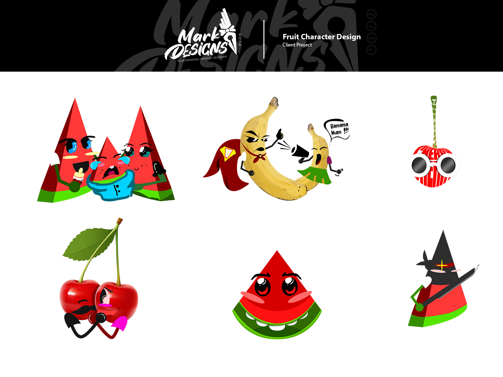 Fruit Character Design by Kuling Sudaria on Dribbble