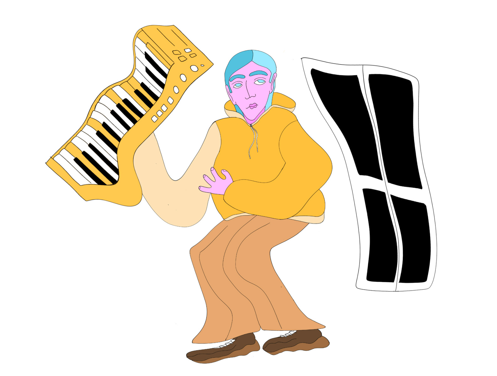 rave piano by Lamiya Al on Dribbble