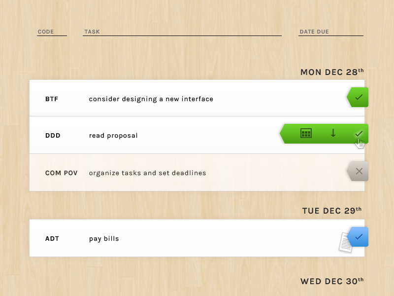 Task Feed Redesign Concept by Drew Thomas on Dribbble