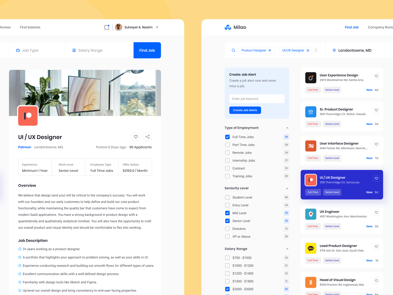 Job Search Platform by Nasim ⛹🏻‍♂️ on Dribbble