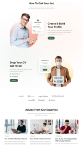 Job Portal Website Landing page by Nasim ⛹🏻‍♂️ on Dribbble