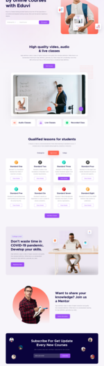 E-learning Web UI Kit -Eduvi by Nasim ⛹🏻‍♂️ on Dribbble