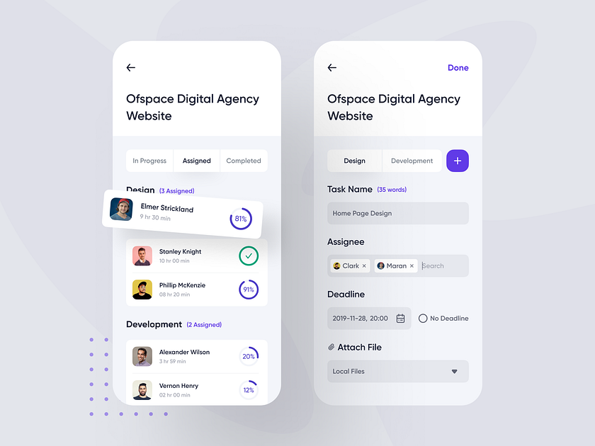 Project Management Mobile App by Nasim ⛹🏻‍♂️ on Dribbble