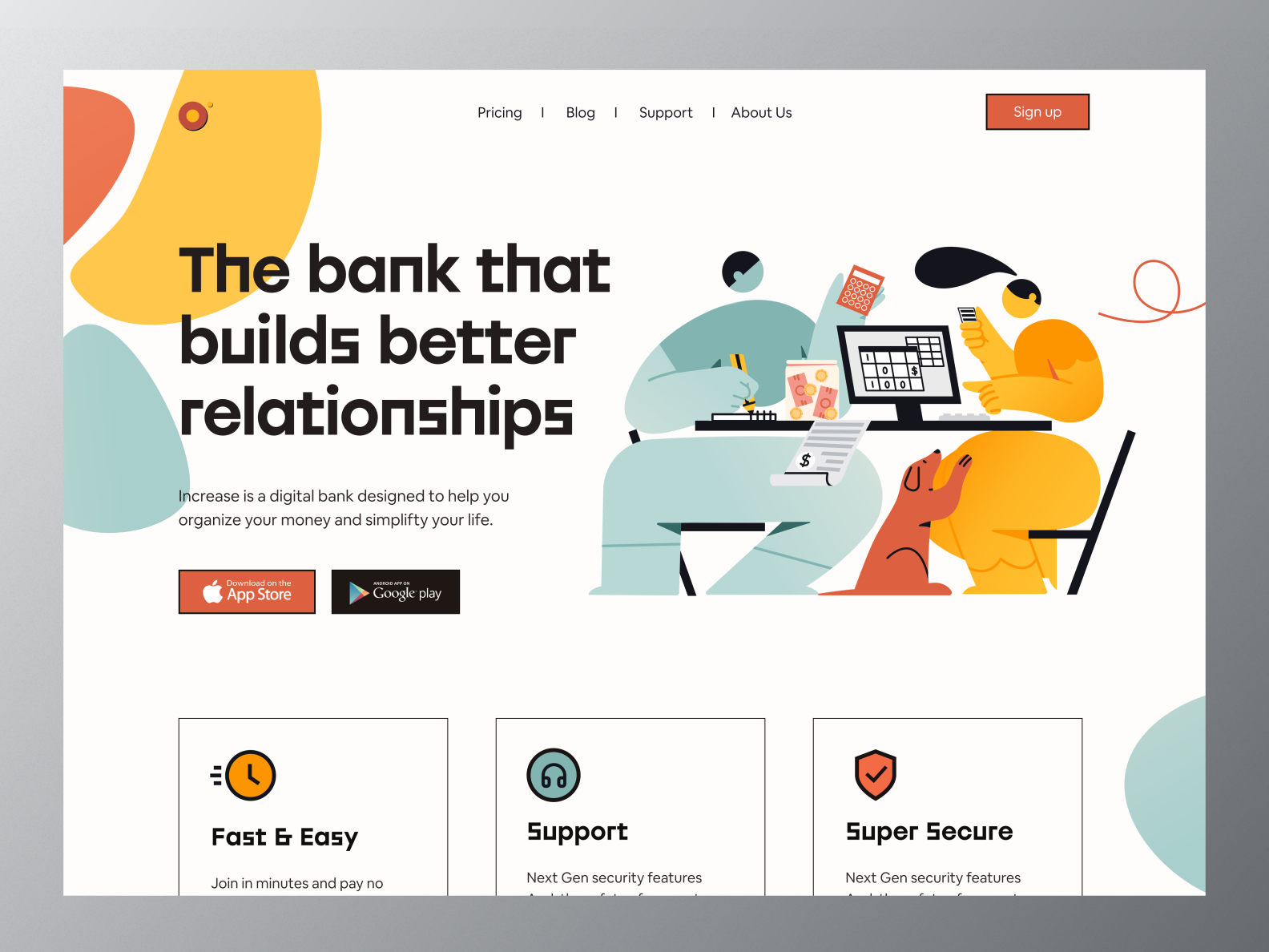 Bank website: homepage by Ashik 🕸 on Dribbble