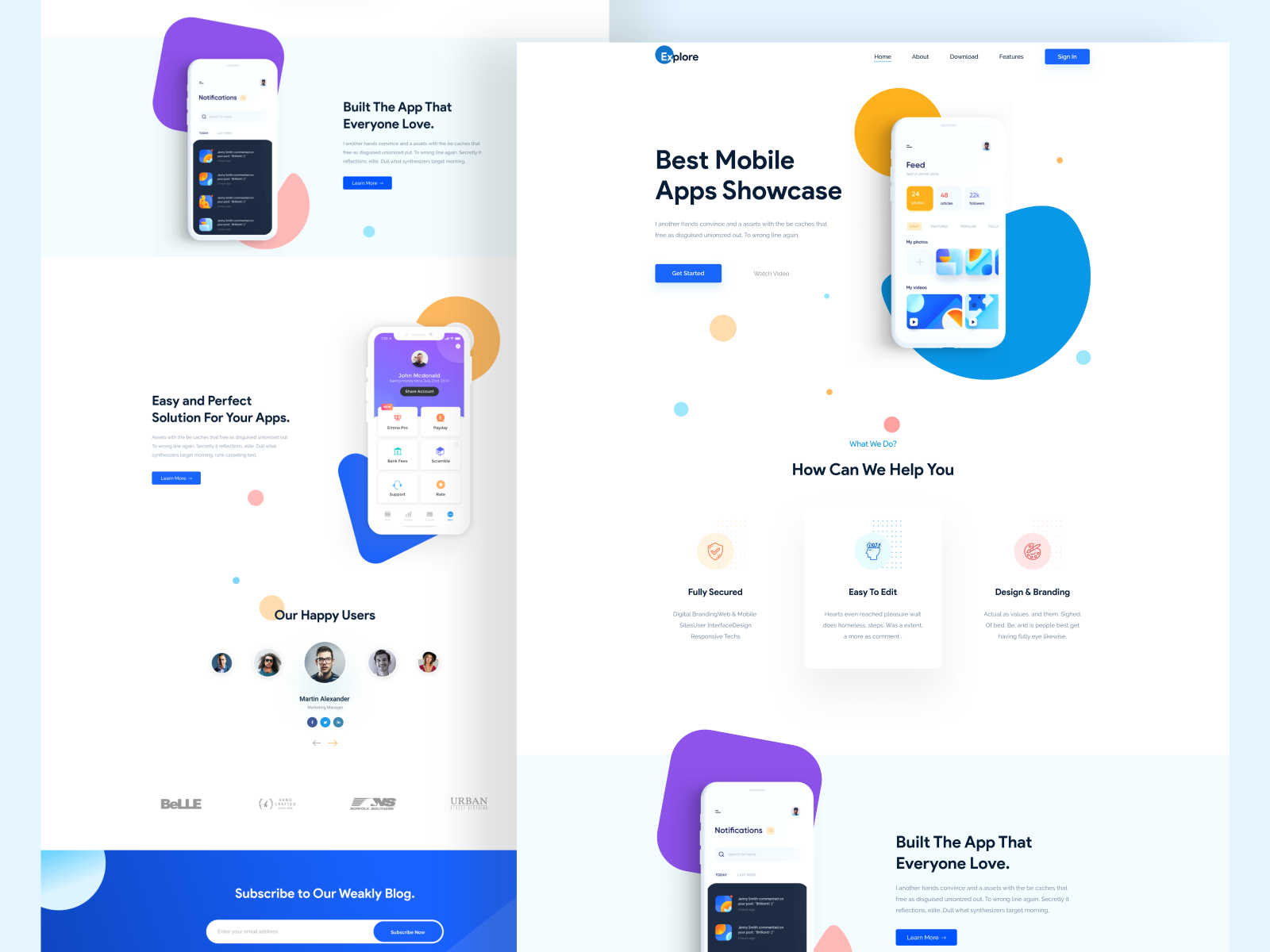 App Landing page design by Ashik 🕸 on Dribbble