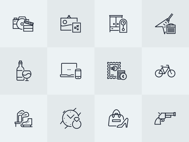 Icons for Jetty by Erin Woo on Dribbble