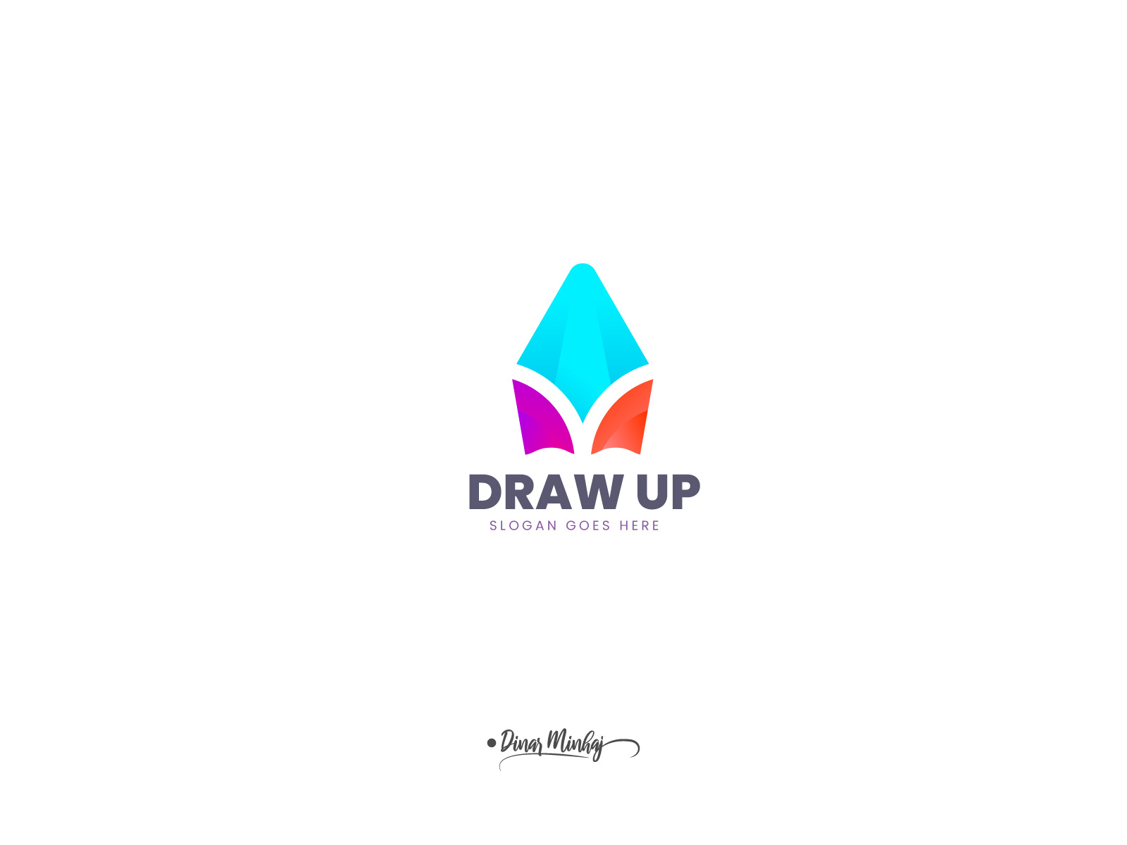 DrawUp pencil Logo design by Dinar Minhaj on Dribbble