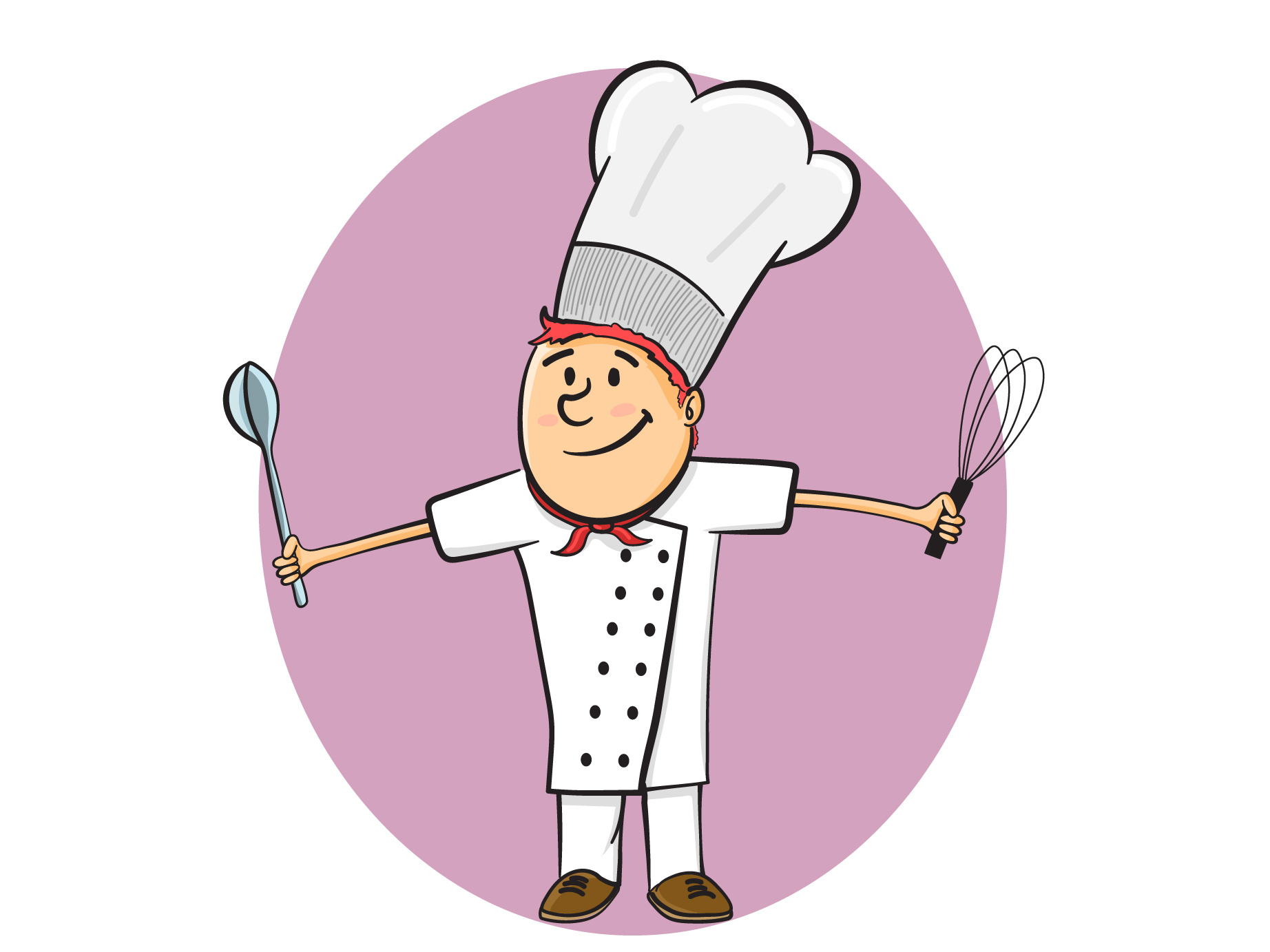Chef 2D character design by Gfxes on Dribbble