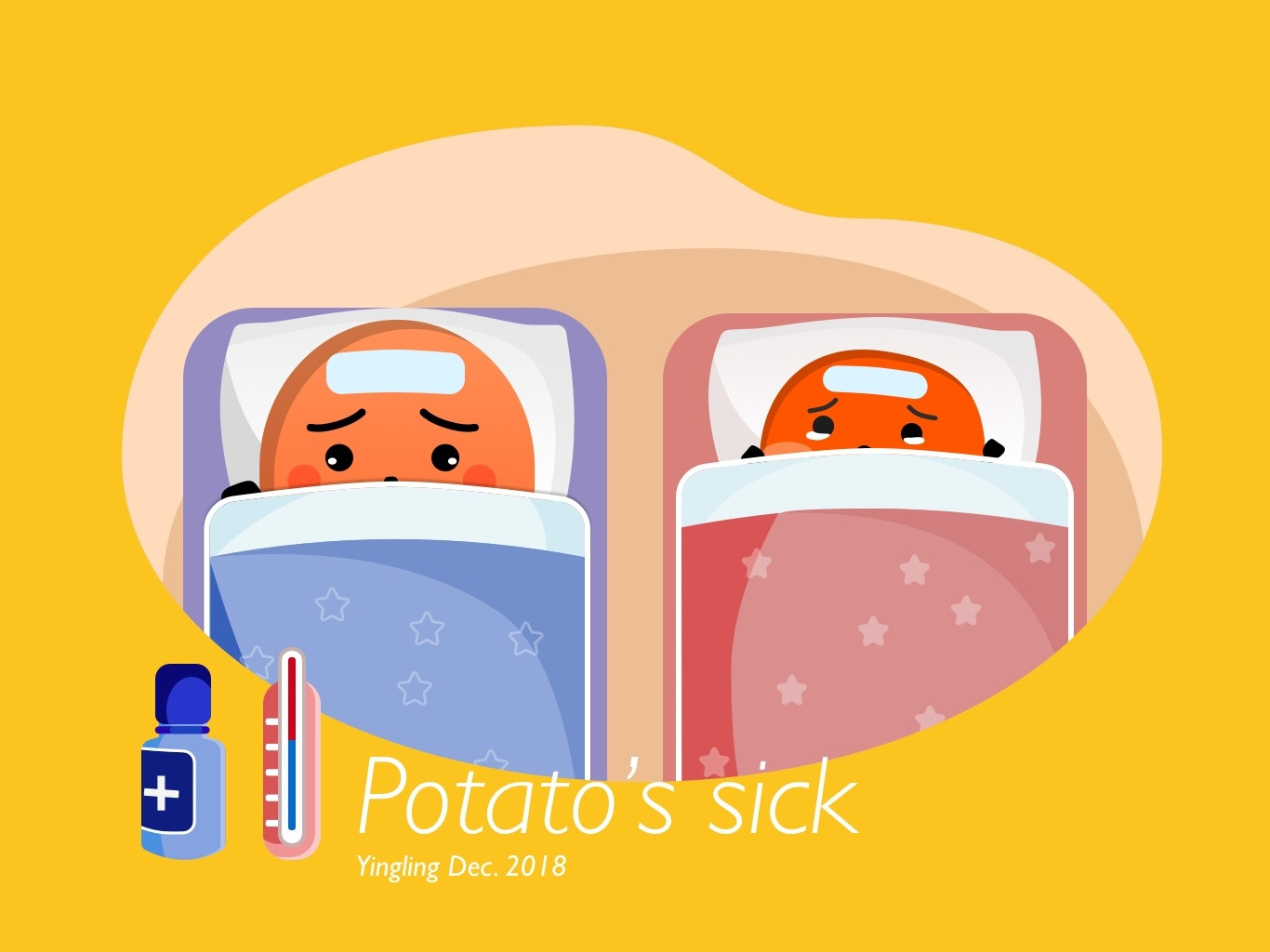 Potato sick by Cindieling on Dribbble