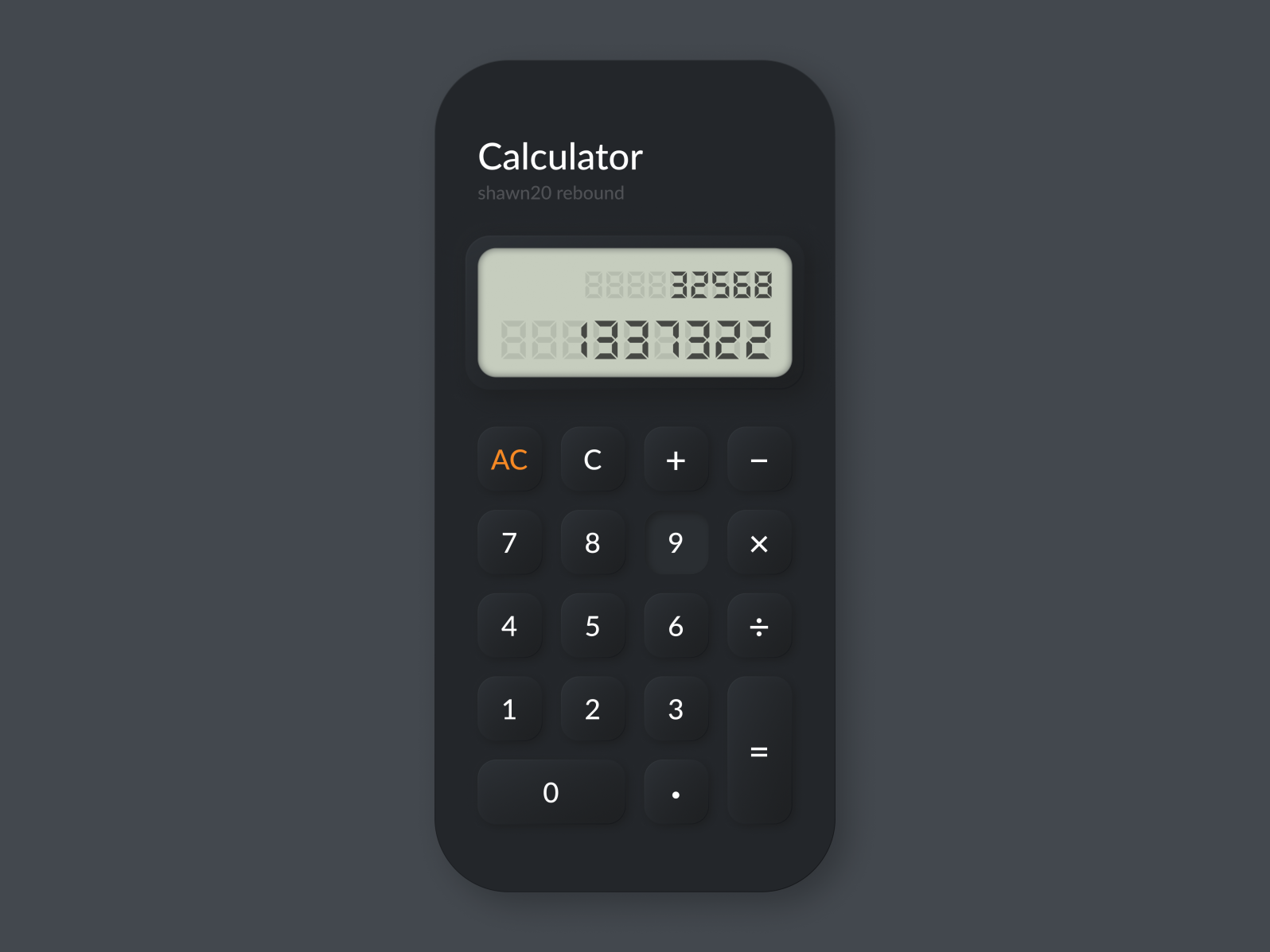 Calculator by semi_png on Dribbble