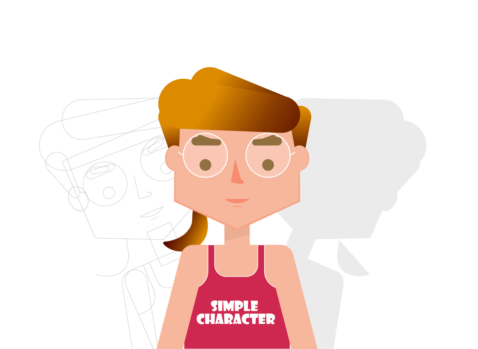 Simple Character Design by A Sky on Dribbble