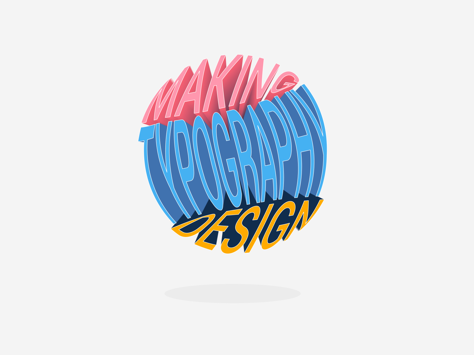 Making Typography Design by A Sky on Dribbble