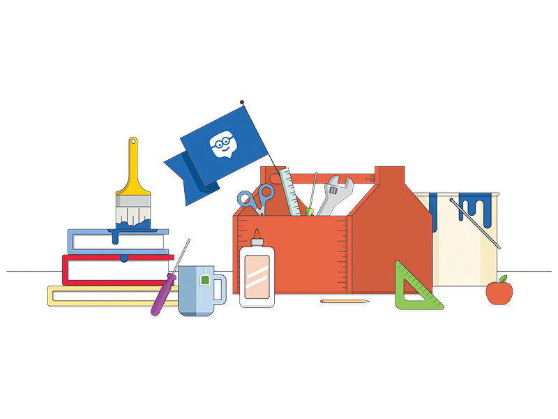 Edmodo Illustration by Nick Jarvis for Edmodo on Dribbble