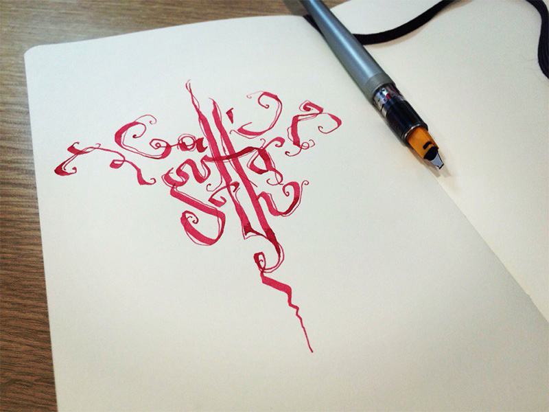 calligraphy by Alexandr Sidorovich on Dribbble