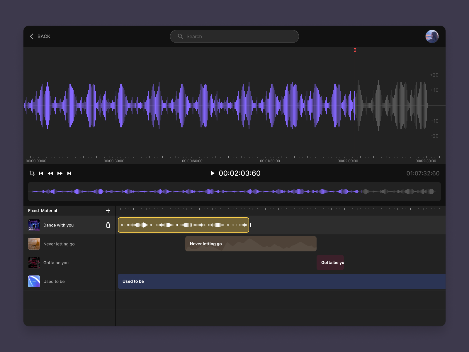 Audio editor by Willson on Dribbble
