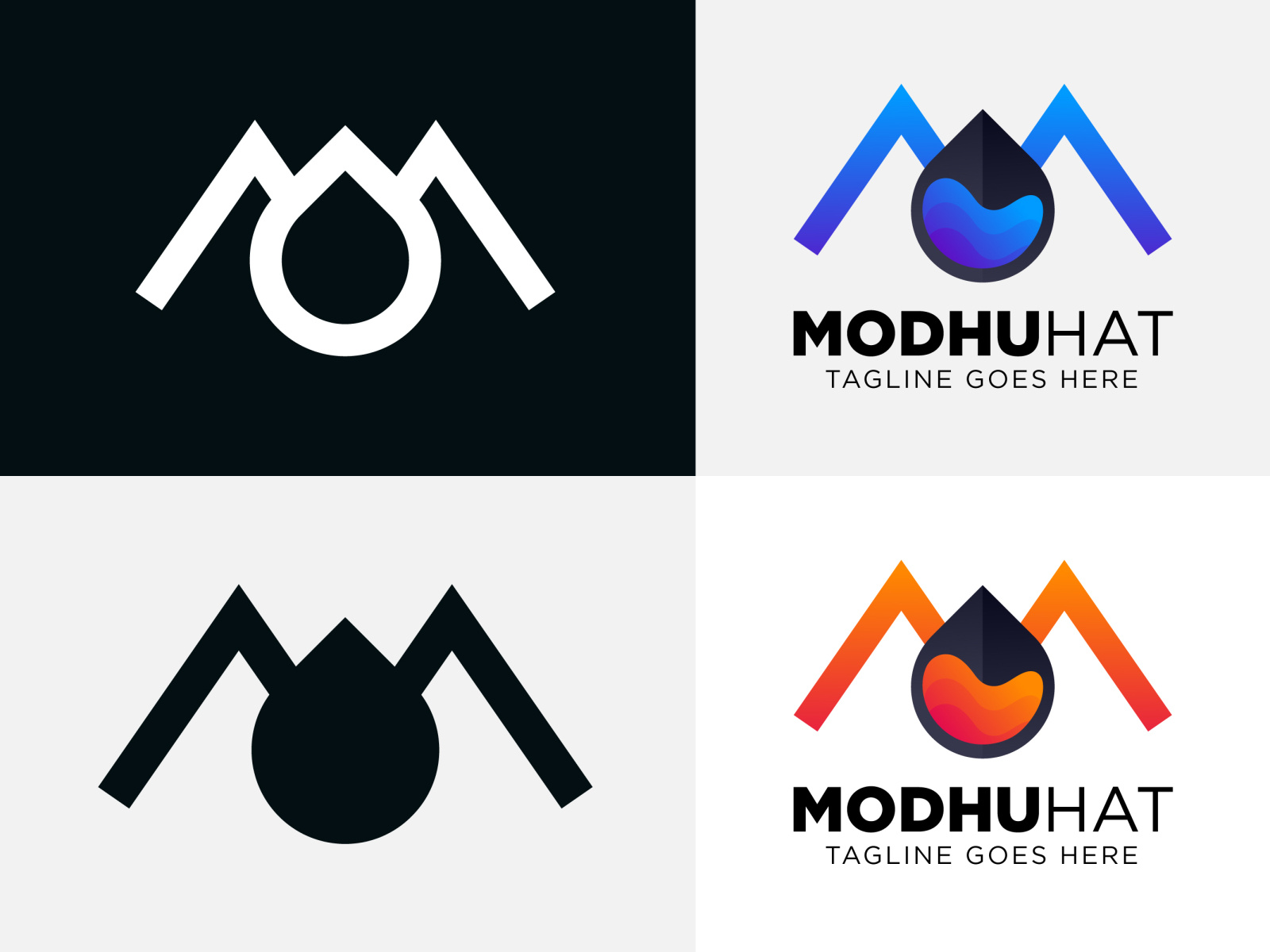 modhu logo, honey logo, by Shahadat Hossain I bizbox™ on Dribbble