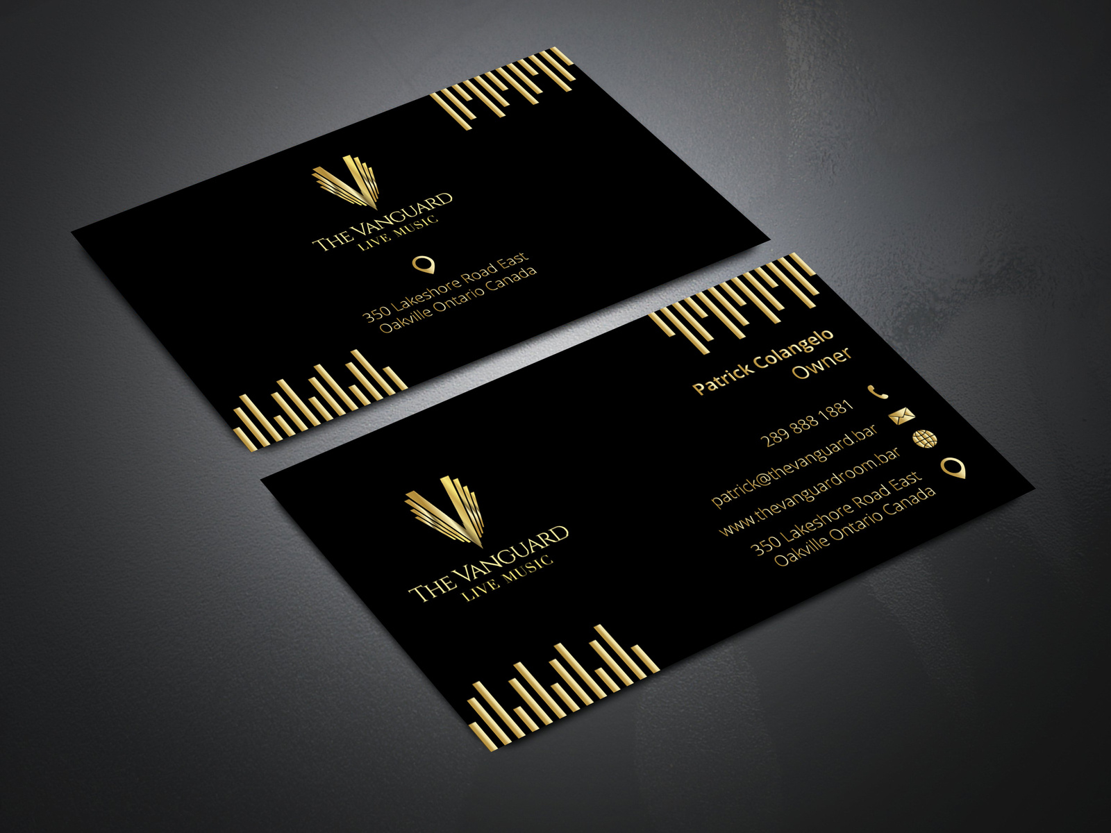 Gold Color Business Card by Shahadat Hossain I bizbox™ on Dribbble
