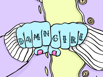 Microstories_Damn Girl by Linda van Bruggen / linski101 on Dribbble