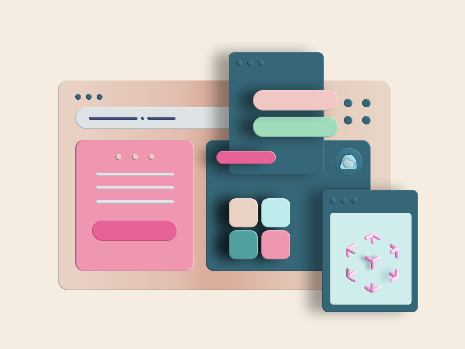 Dashboard illustration through photoshop by IngeniousPixel on Dribbble