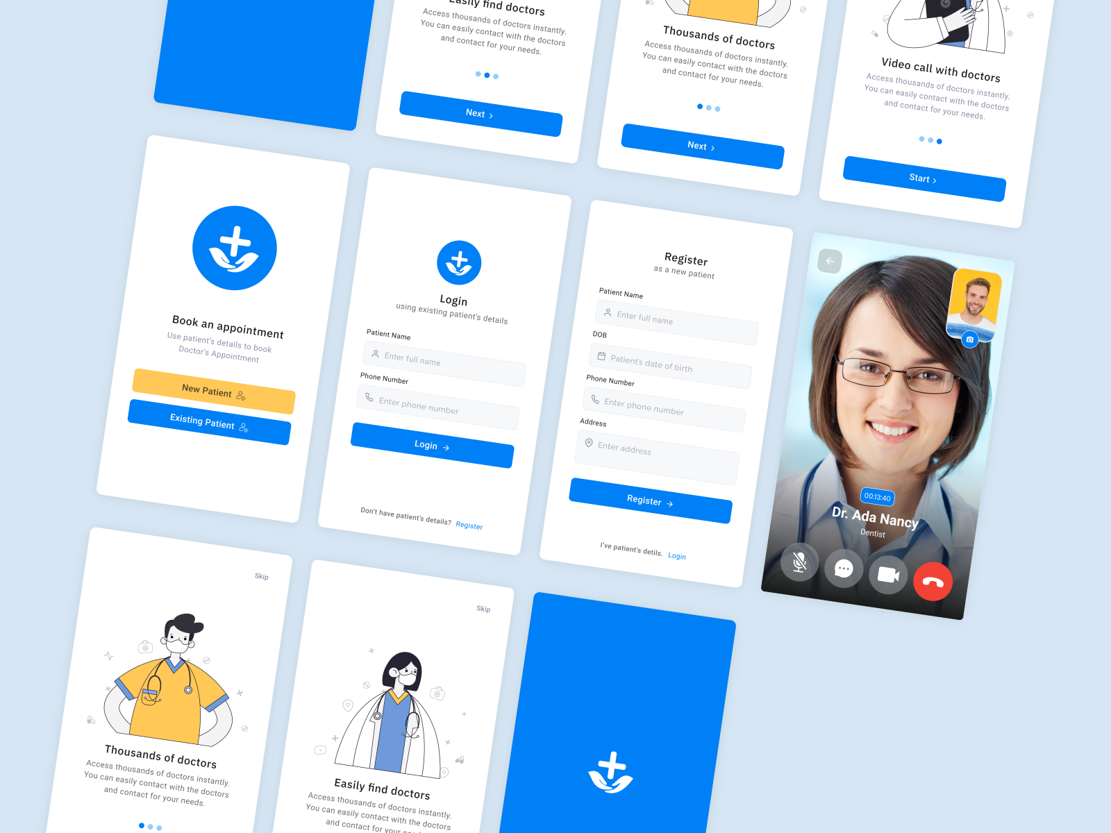 Doctor appointment booking app ui ux by Raju KH on Dribbble
