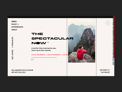 Spectacular Now Layout Experiment by Jesus Sandrea on Dribbble