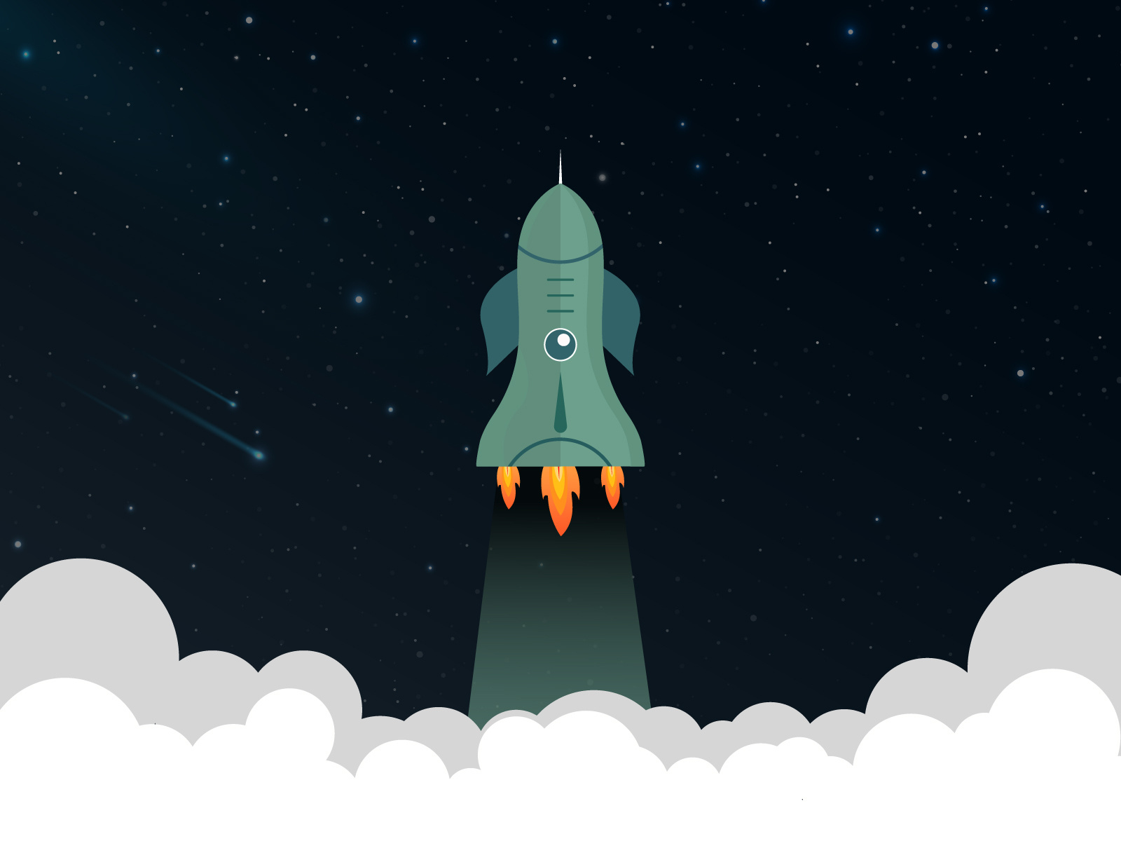 Rocket illustration by Hasan Mahmud on Dribbble