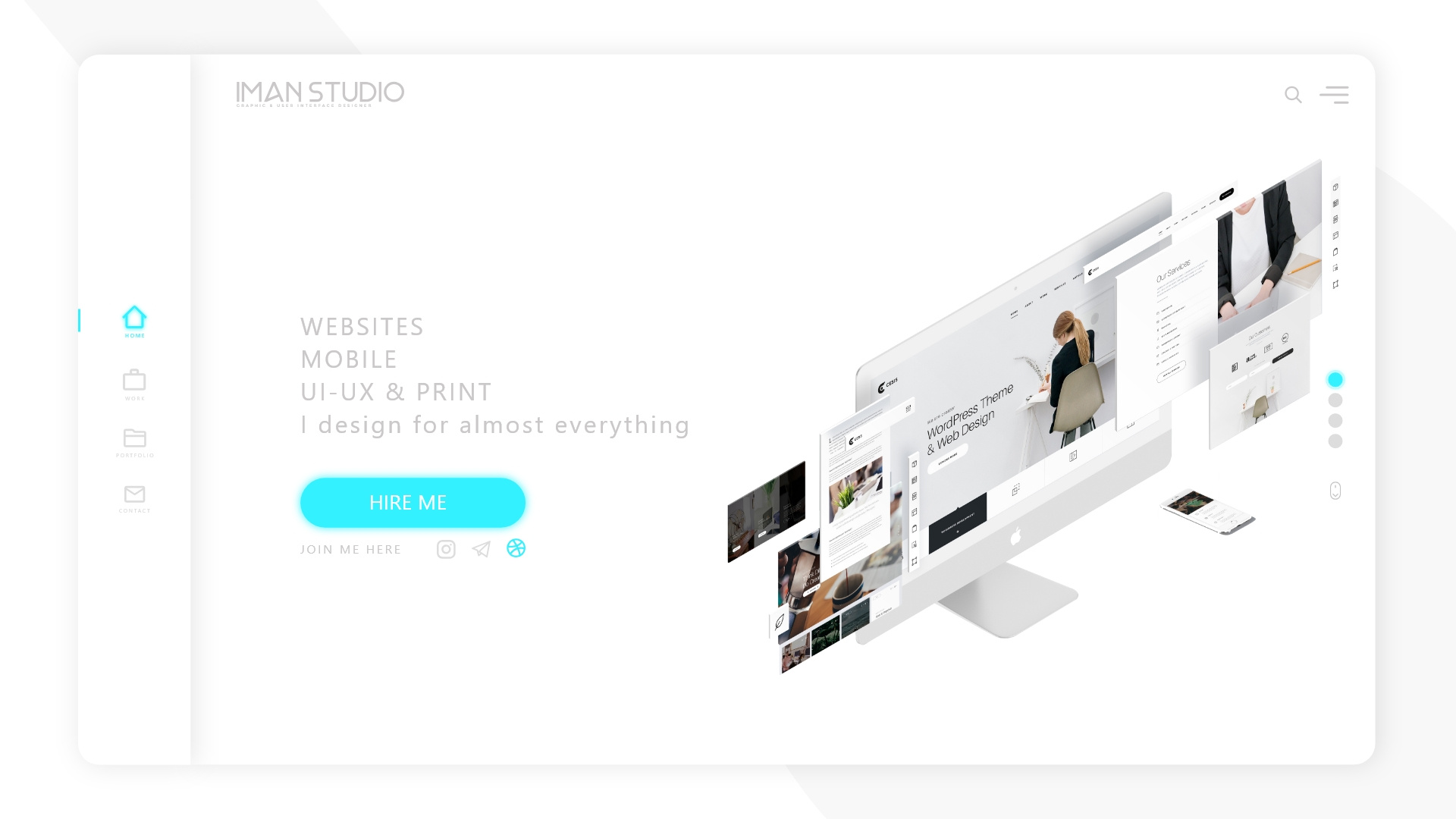 Personal Website Templates by IMANSTUDIO on Dribbble