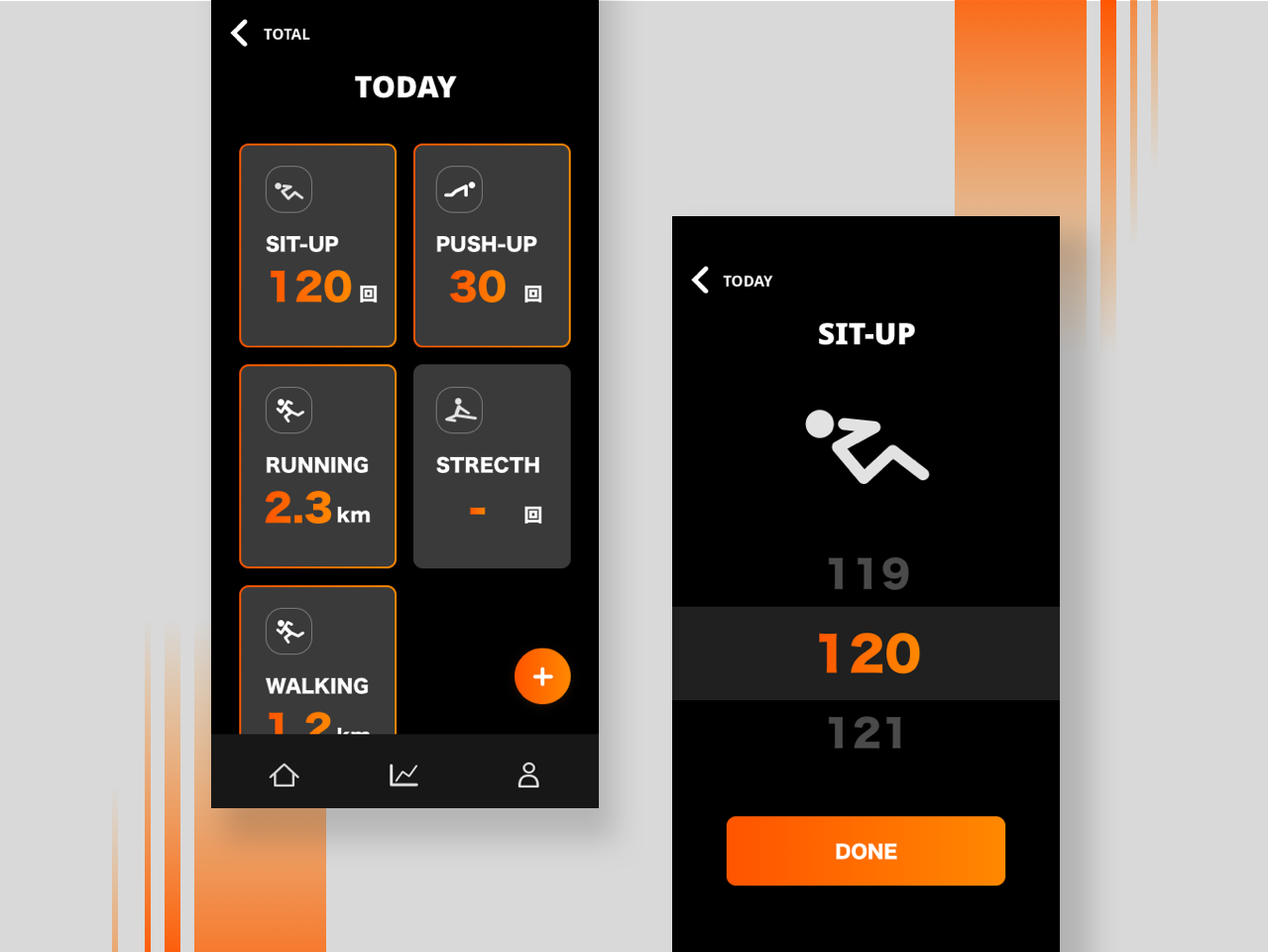 Exercise App UI -DailyUI #007 Setting by ai on Dribbble