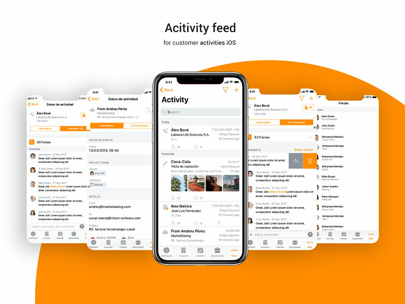 Activity Feed by Javier Mora on Dribbble