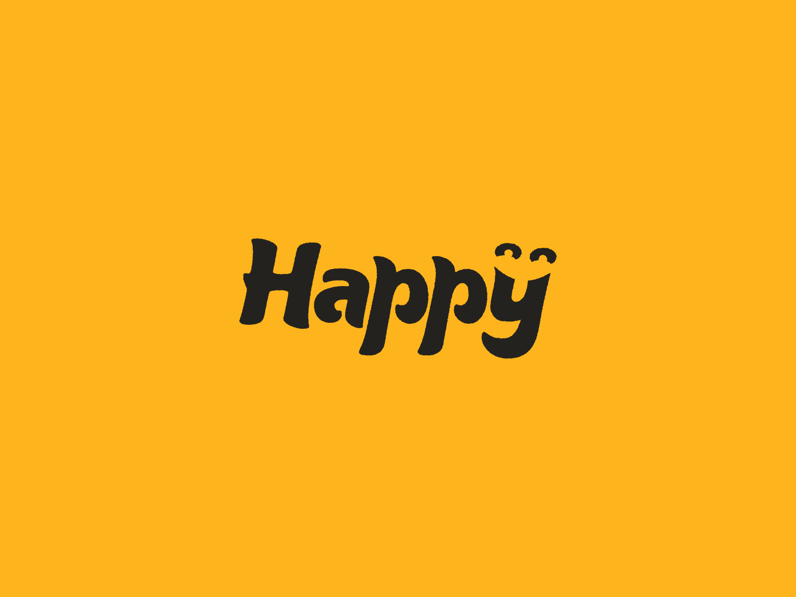 Happy type treatment by Peter Giuffria PGCREATES on Dribbble