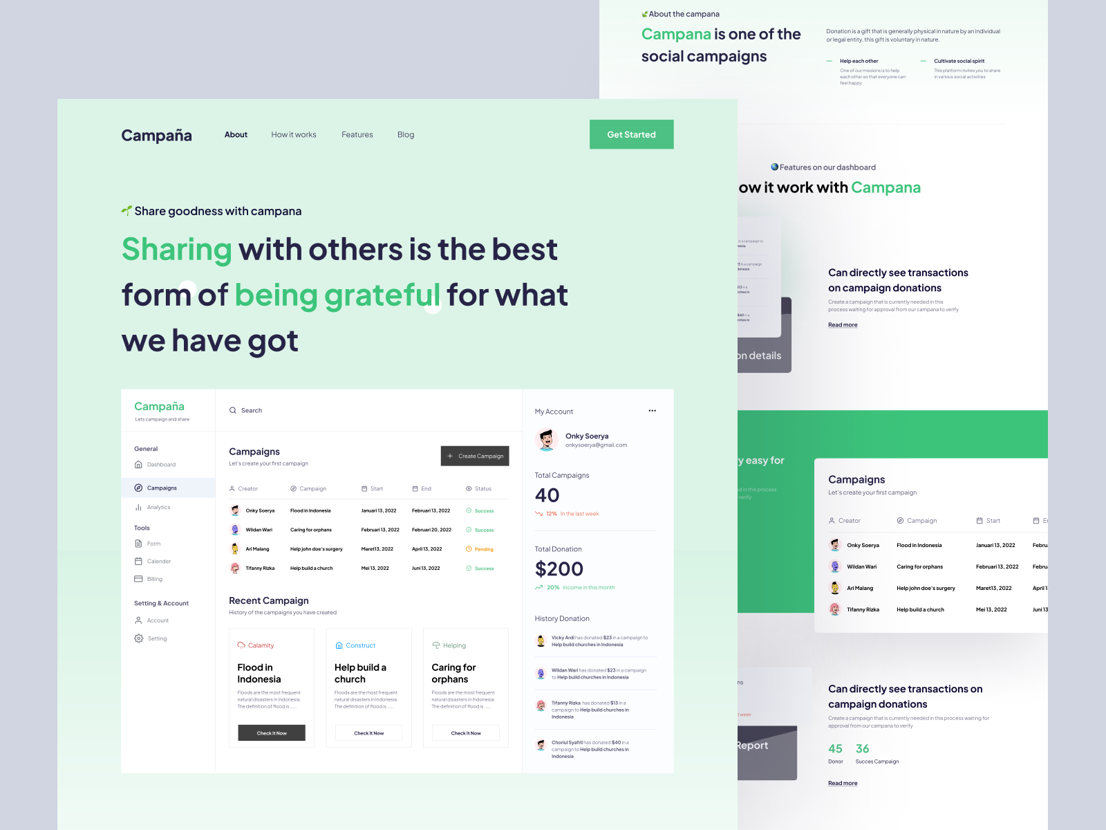 Campaña - Landing Page Campaign by Onky for 10am Studio on Dribbble