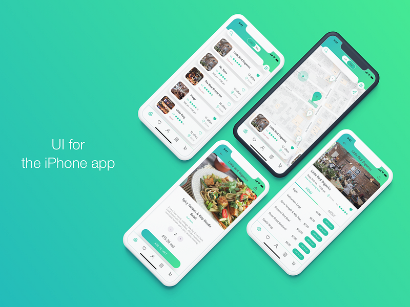 UI design for the iPhone app by Roman on Dribbble
