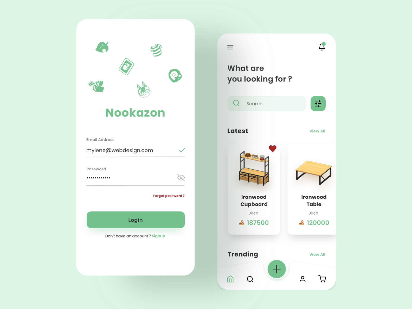Nookazon Concept App by Mylene Tremoyet on Dribbble