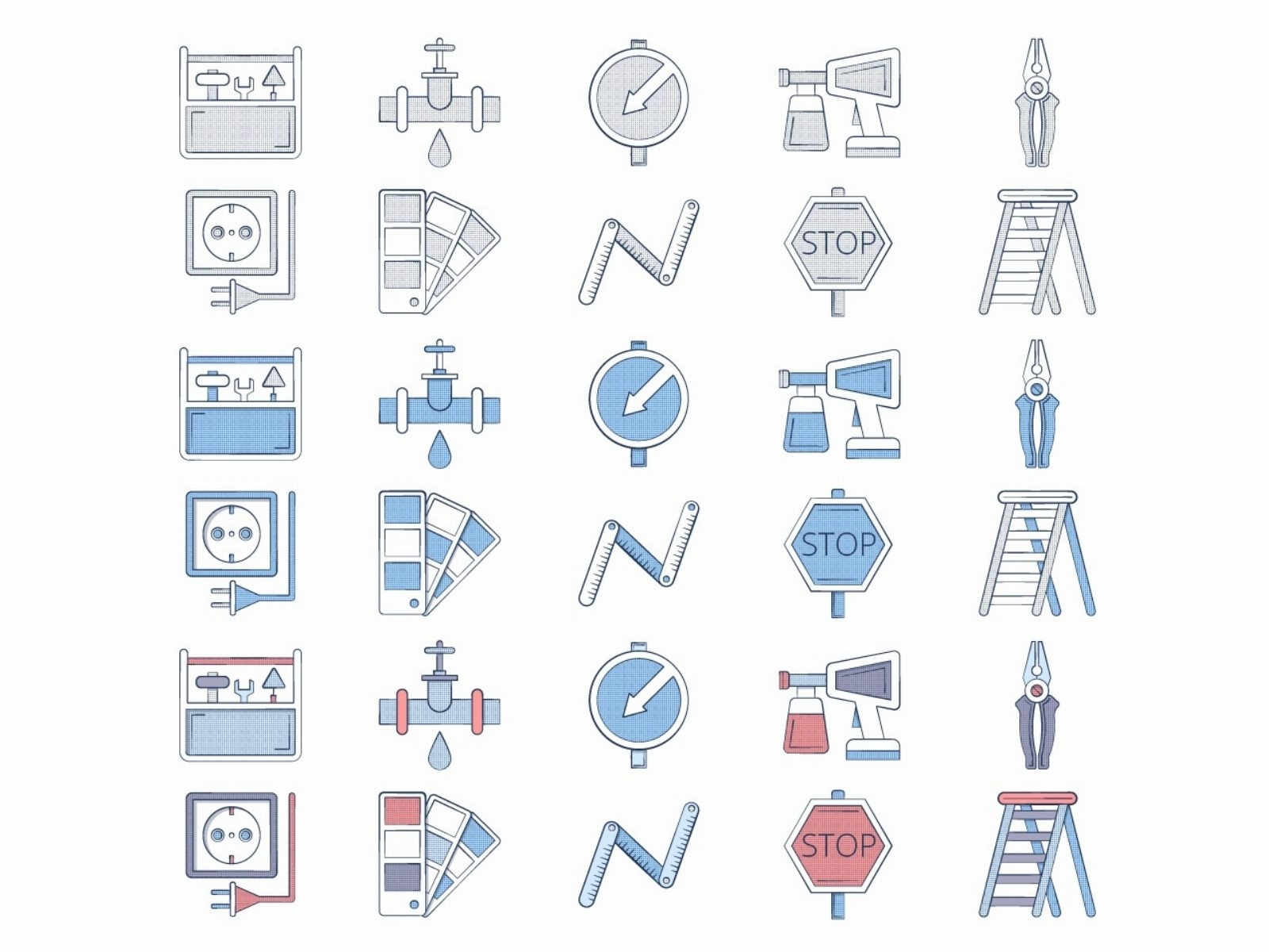 10 Free Builder Icons by GraphicSurf.com on Dribbble