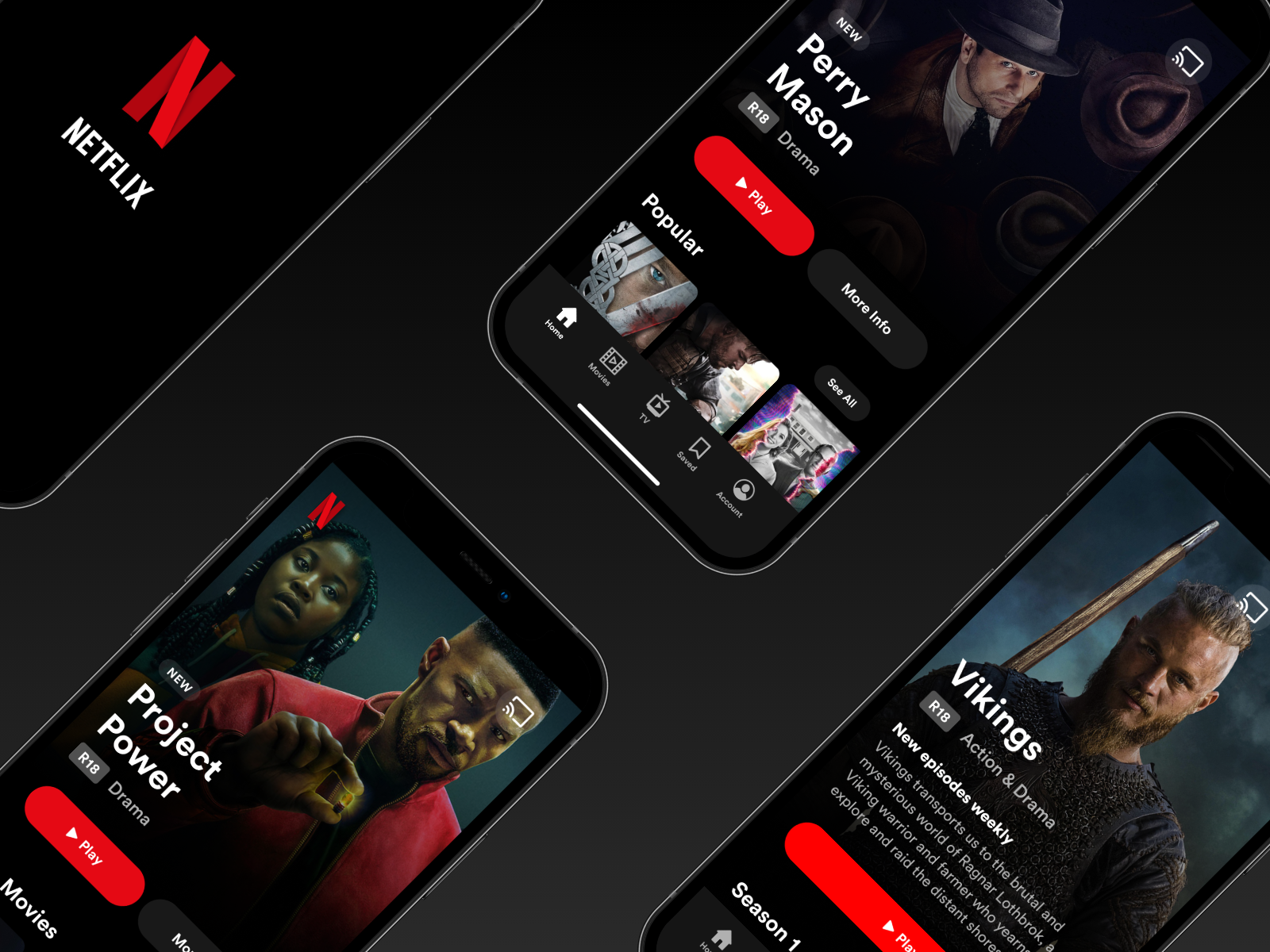 Netflix UI Redesign Concept by Joe Mitchell on Dribbble